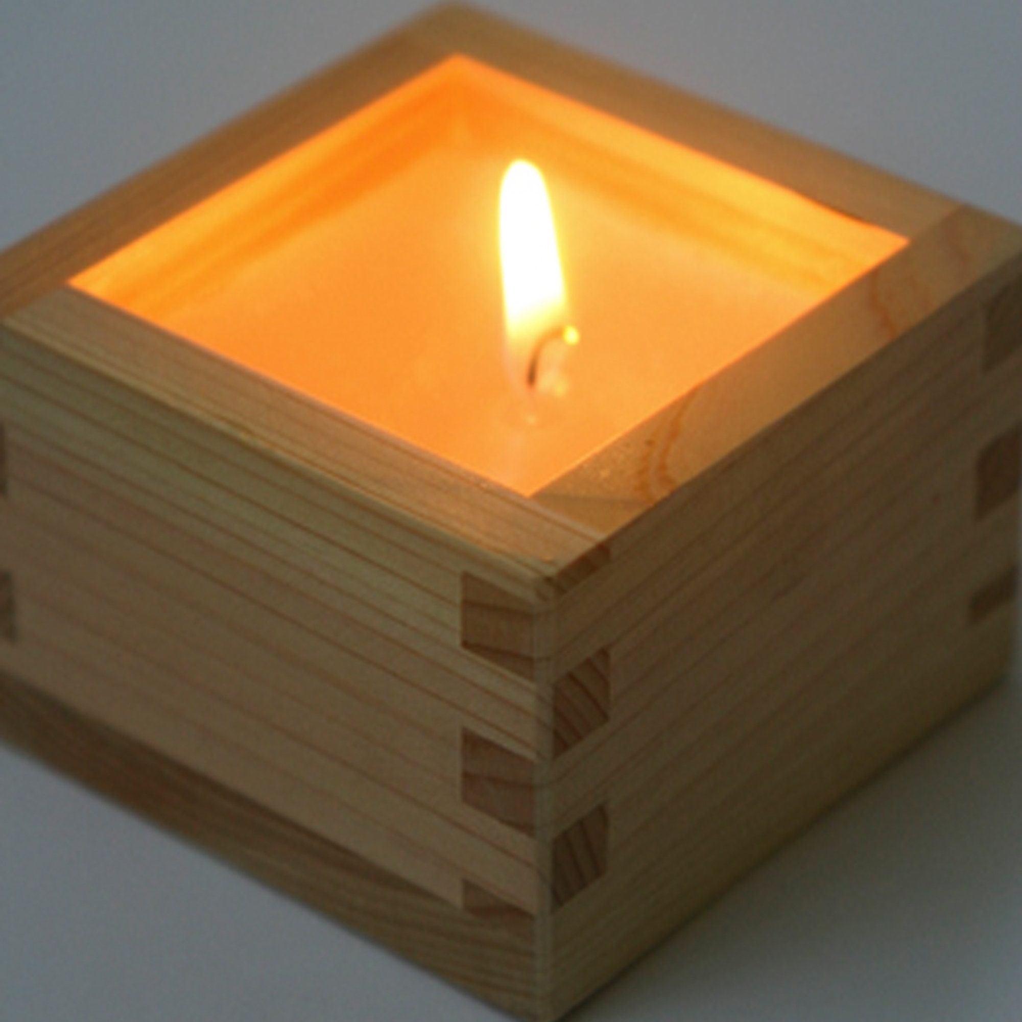 Hinoki Candle in Hinoki Wood Sake Cup - Etsy