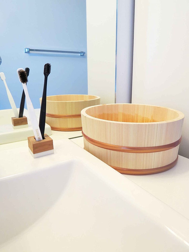 Japanese Hinoki Bath Bucket - Etsy