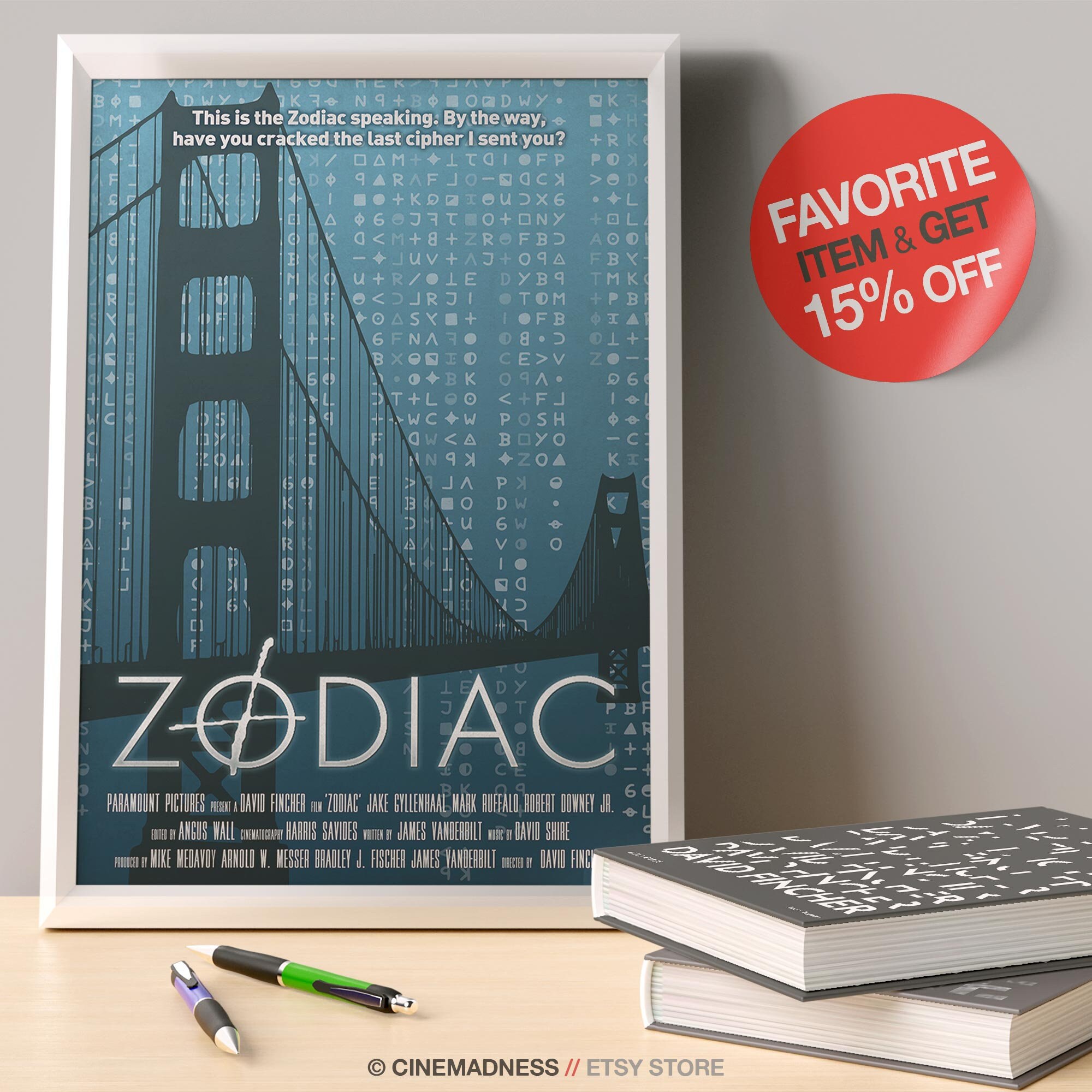 Zodiac by David Fincher With Jake Gyllenhaal, Robert Downey Jr, 2007 ...