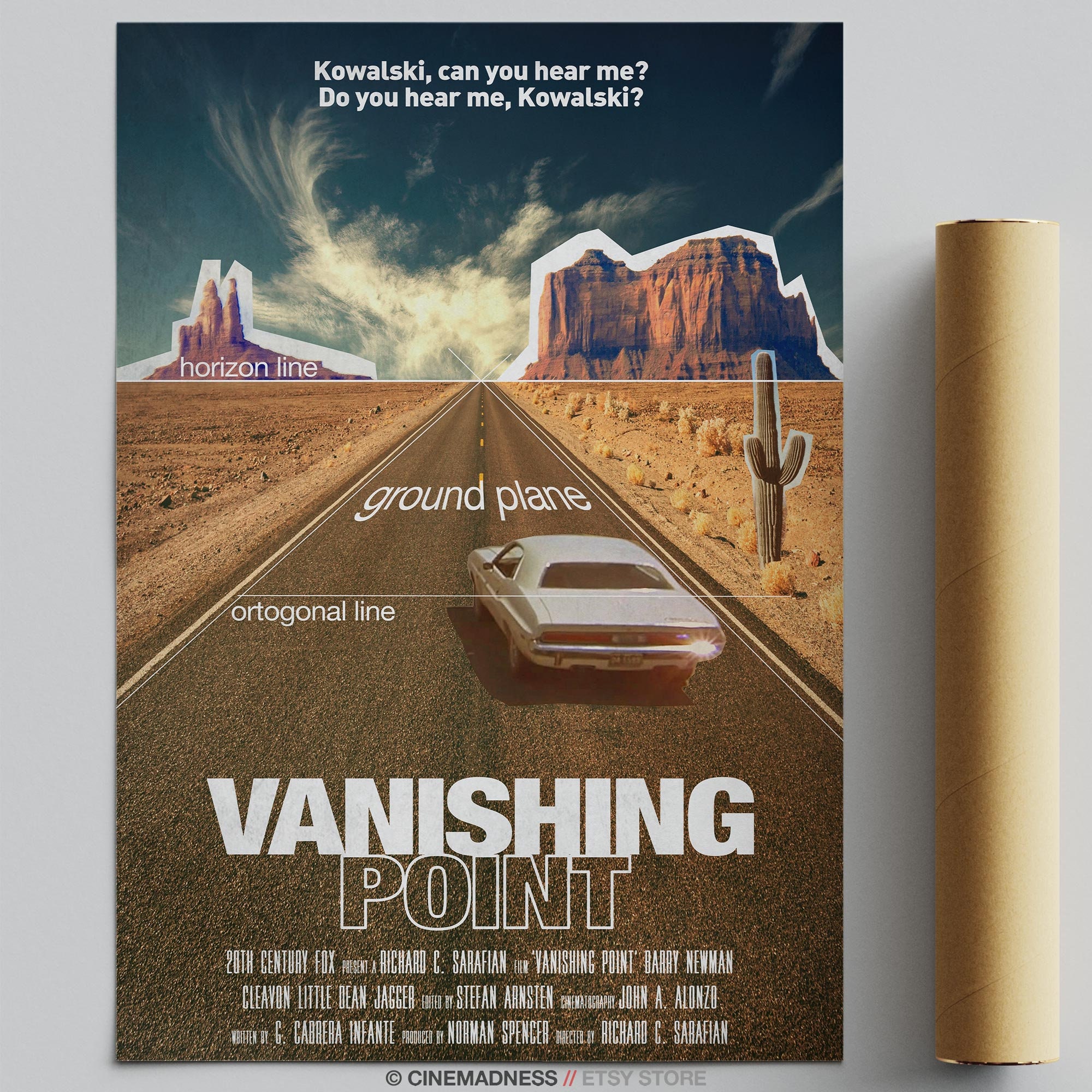 Vanishing Point by Richard C. Sarafian With Barry Newman, 1971 ...