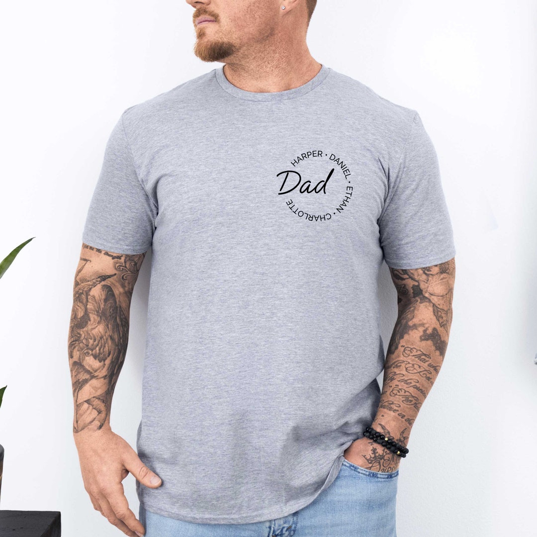 Simple Dad Shirt Personalized With Kids Names Great Father's Day or New ...