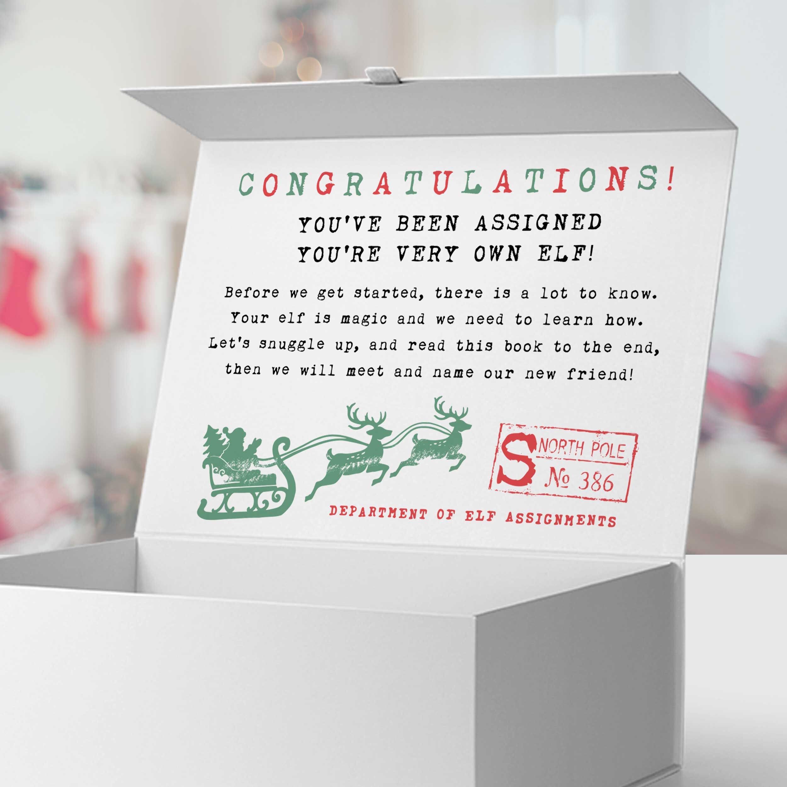 Special Delivery Elf Arrival Gift Box | Christmas Elf Gift Box for Elf ...
