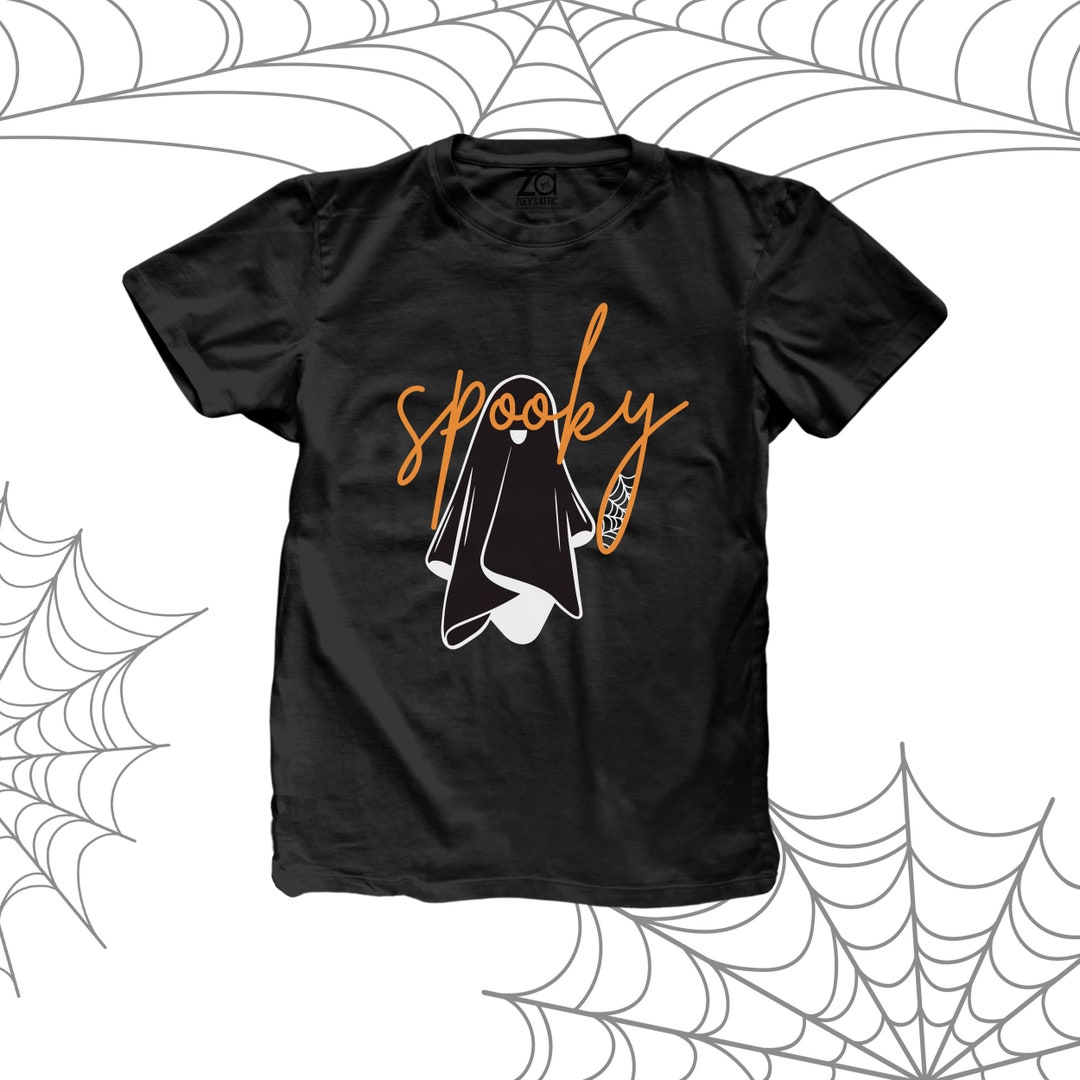 Halloween Shirts | Spooky Ghost Kids DARK Halloween Tshirt | Spooky ...