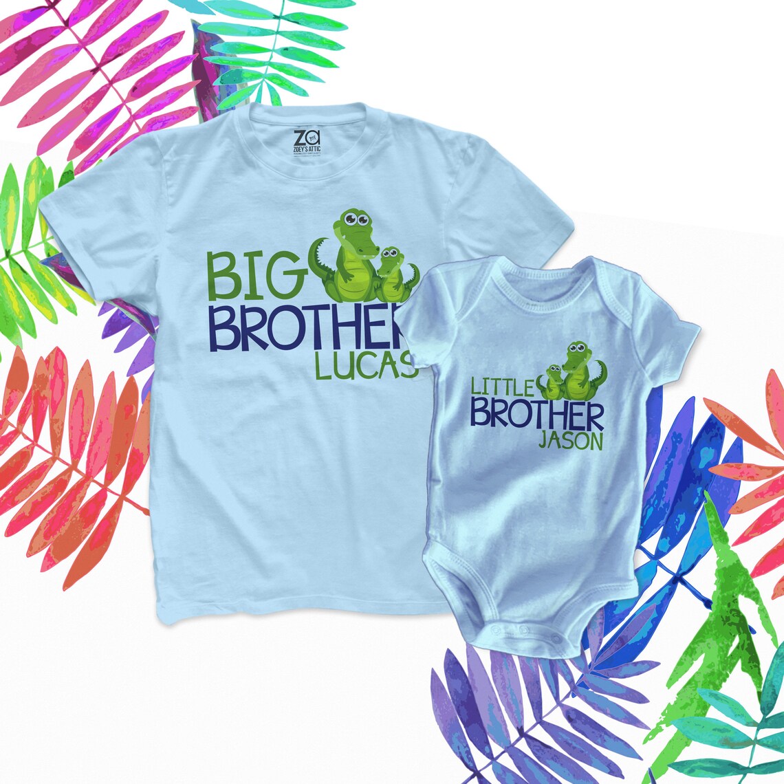 Sibling Gator Shirts Set | Big Brother Little Sister | Big Sister ...