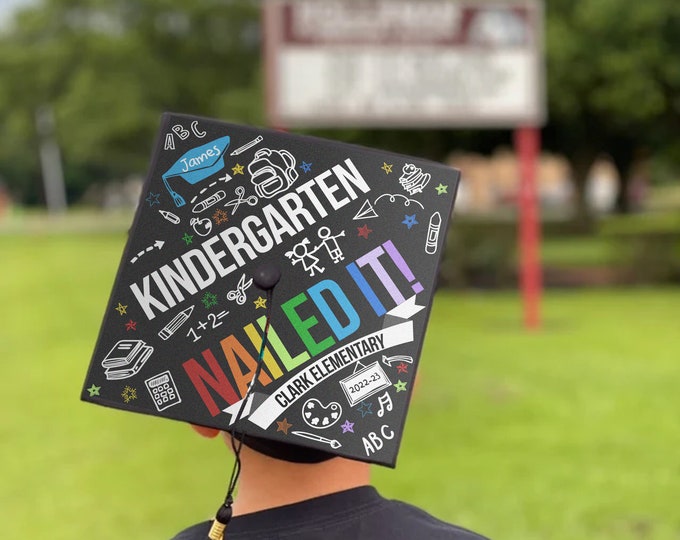 Graduation Cap | Nailed It Kindergarten or Any Grade Grad Cap ...