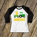 First Birthday Tractor Raglan Shirt Farm Tractor ANY AGE - Etsy