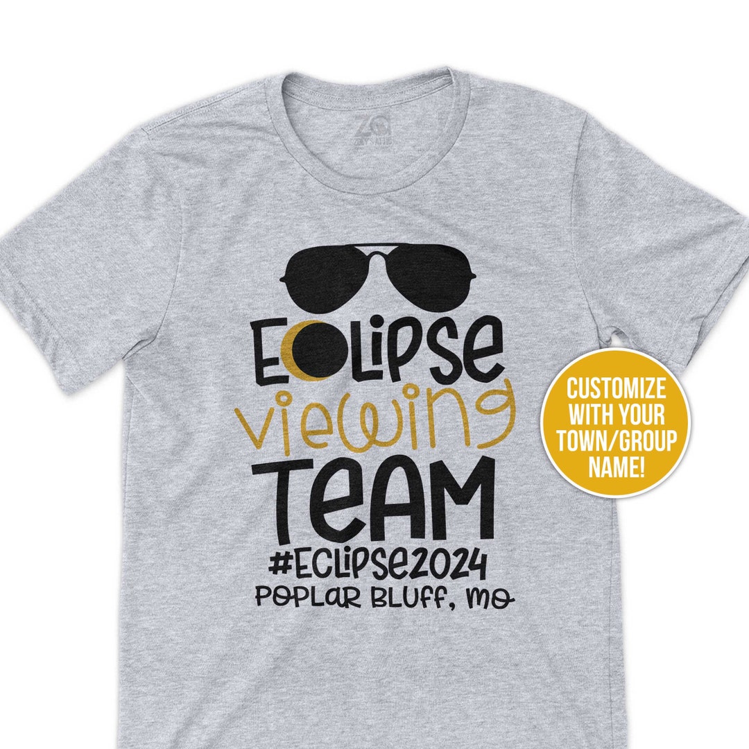Total Solar Eclipse Viewing Shirts | Group Eclipse Viewing Team T-shirt ...
