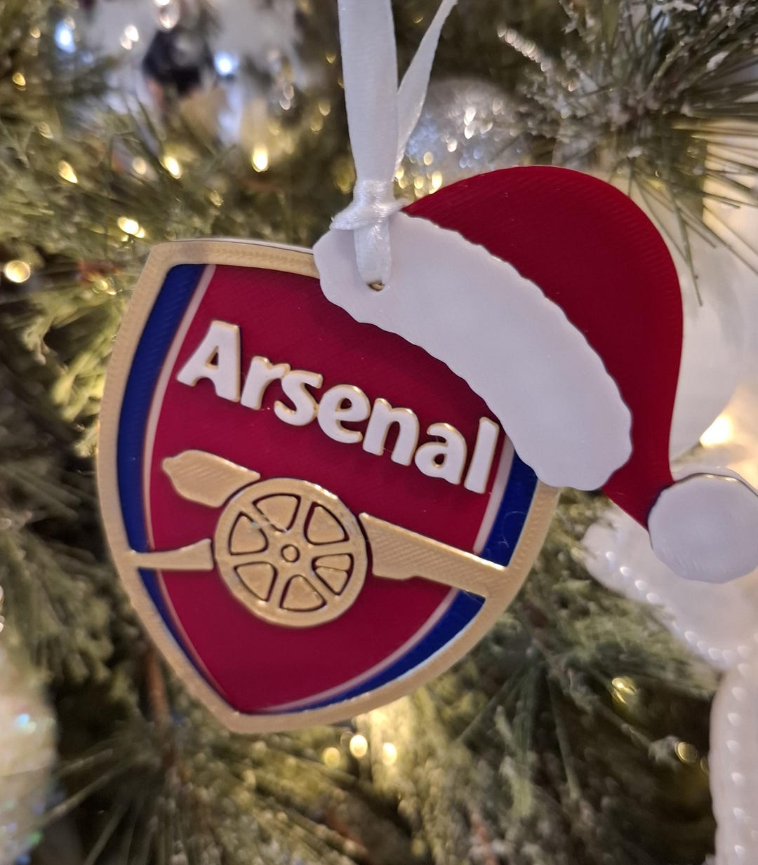 Set of Six 3D Printed Arsenal Style Christmas Tree Decorations - Etsy UK