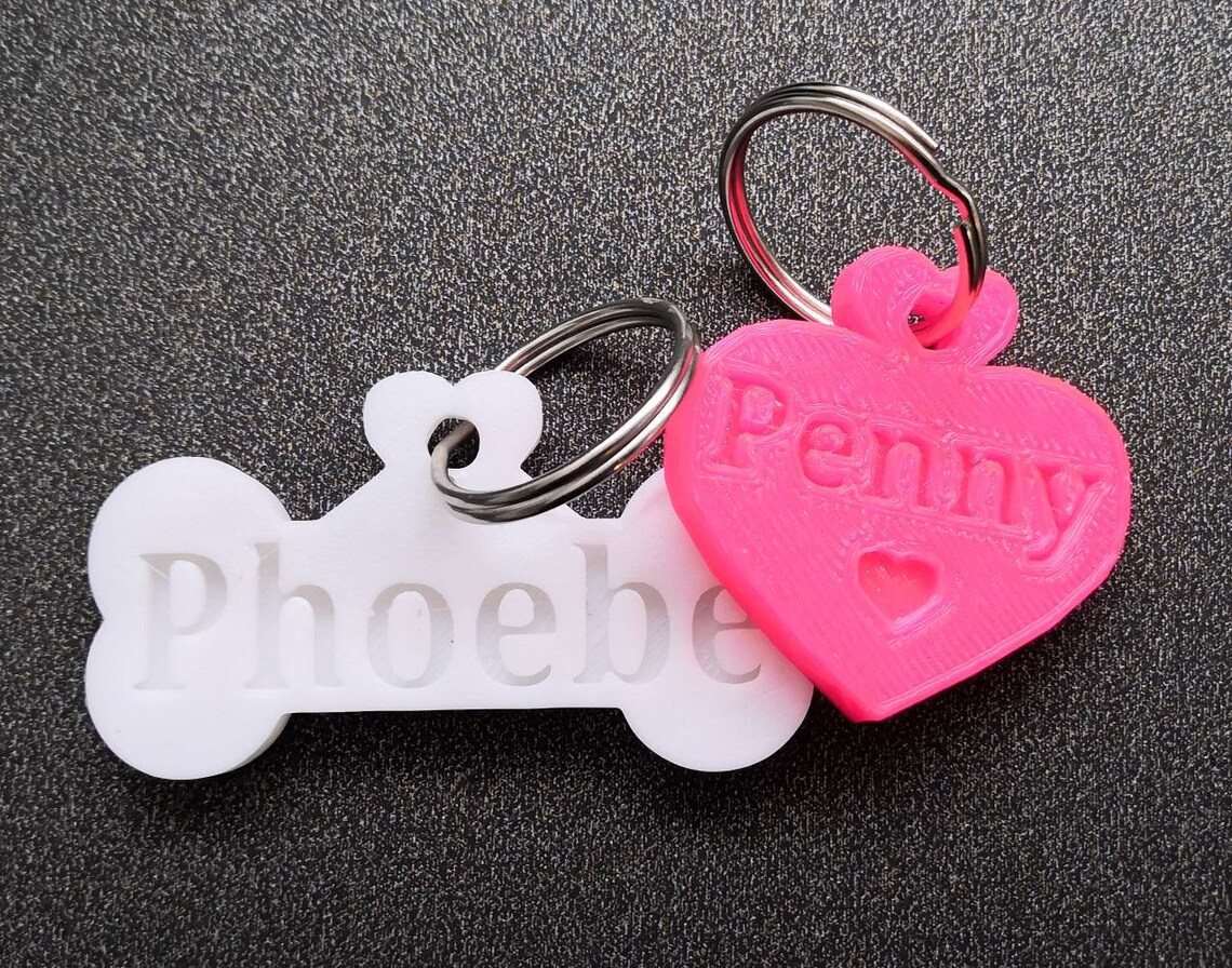 3D Printed Personalised Dog Tags - Etsy
