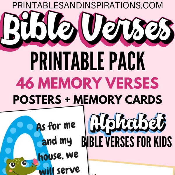 Bible Memory Verse Chart for Kids - Etsy