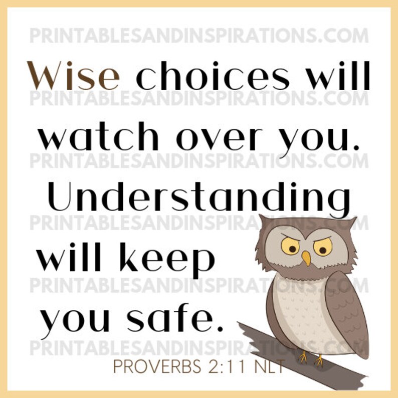 BIBLE VERSES for KIDS 20 Bible Verses About Wisdom scripture Posters ...