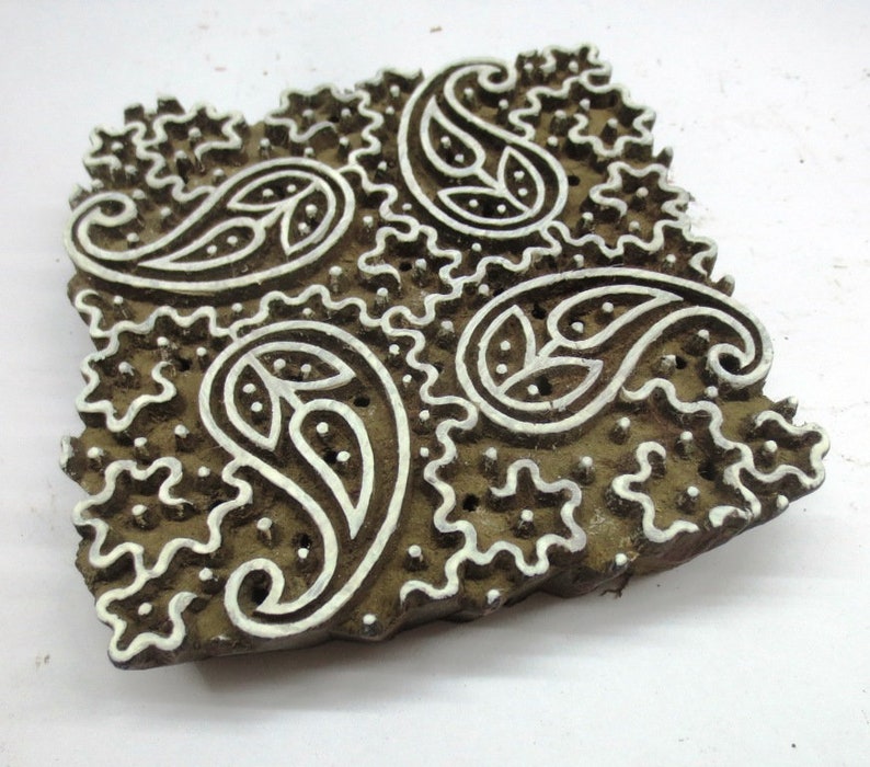 Indian Hand Carved Wooden Printing Blocks Wooden Printing - Etsy