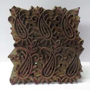 Hand Carved Block Printing Stamp Textile Printing Wooden Stamp for ...