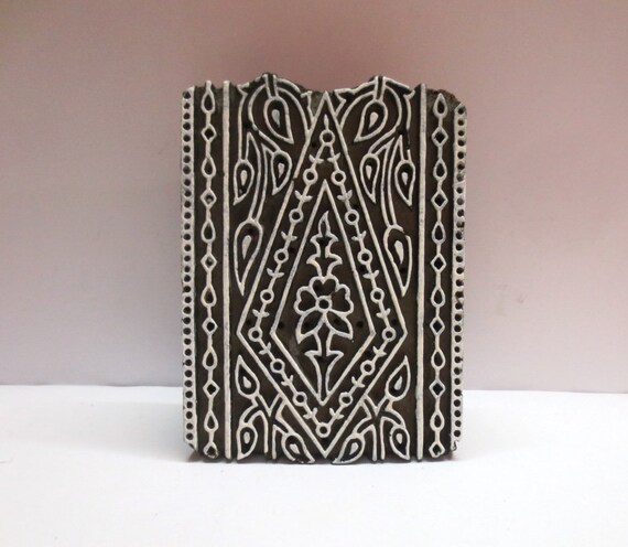 Wooden Hand Curved Block Printing Stamp Design Old Stamp | Etsy