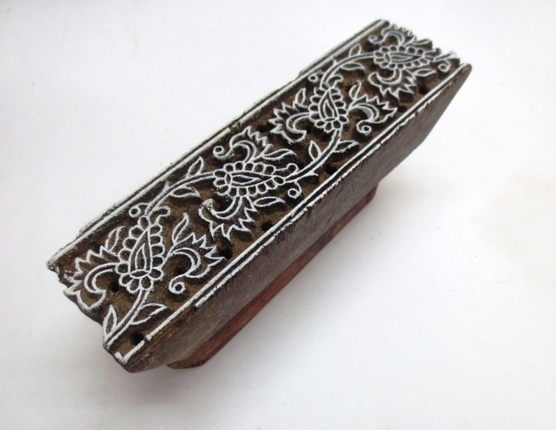 Indian Wood Hand Block Print Stamp Vintage Ethnic Traditional Border - Etsy
