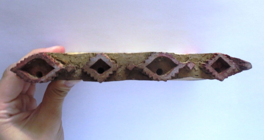 DEEP GROOVE Clay EMBOSSING Border Pattern Indian Wood Stamp,thin Border ...