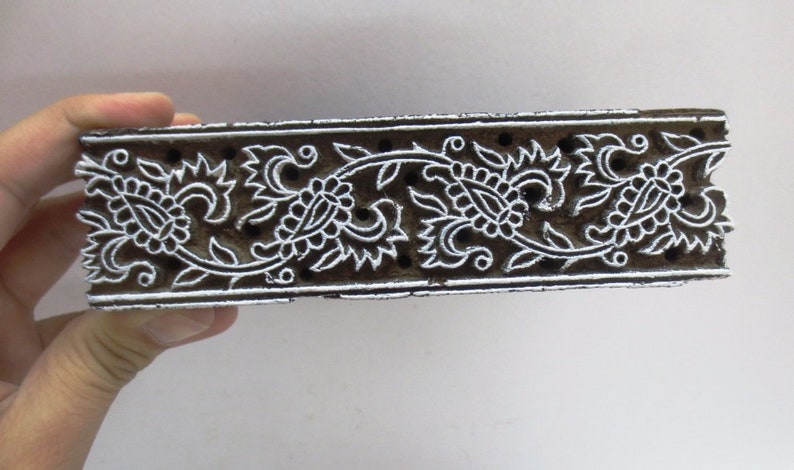Indian Wood Hand Block Print Stamp Vintage Ethnic Traditional Border - Etsy