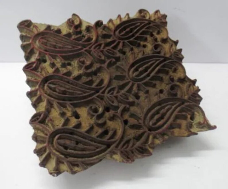 Hand Carved Block Printing Stamp Textile Printing Wooden Stamp for ...