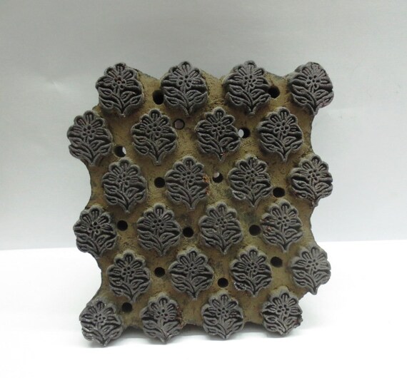 Antique Indian Wooden Vintage Buti Style Block Printing Stamp | Etsy