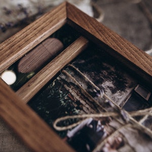 Wood Photo Box for Photo 4x6 & USB Box Holder 4"x6" Proof Box - Etsy