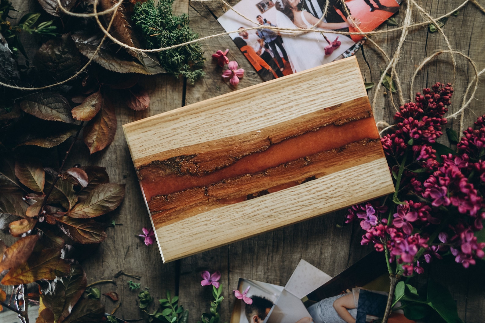 Wood Photo Box for Photo 4x6 & USB Box Holder - Etsy