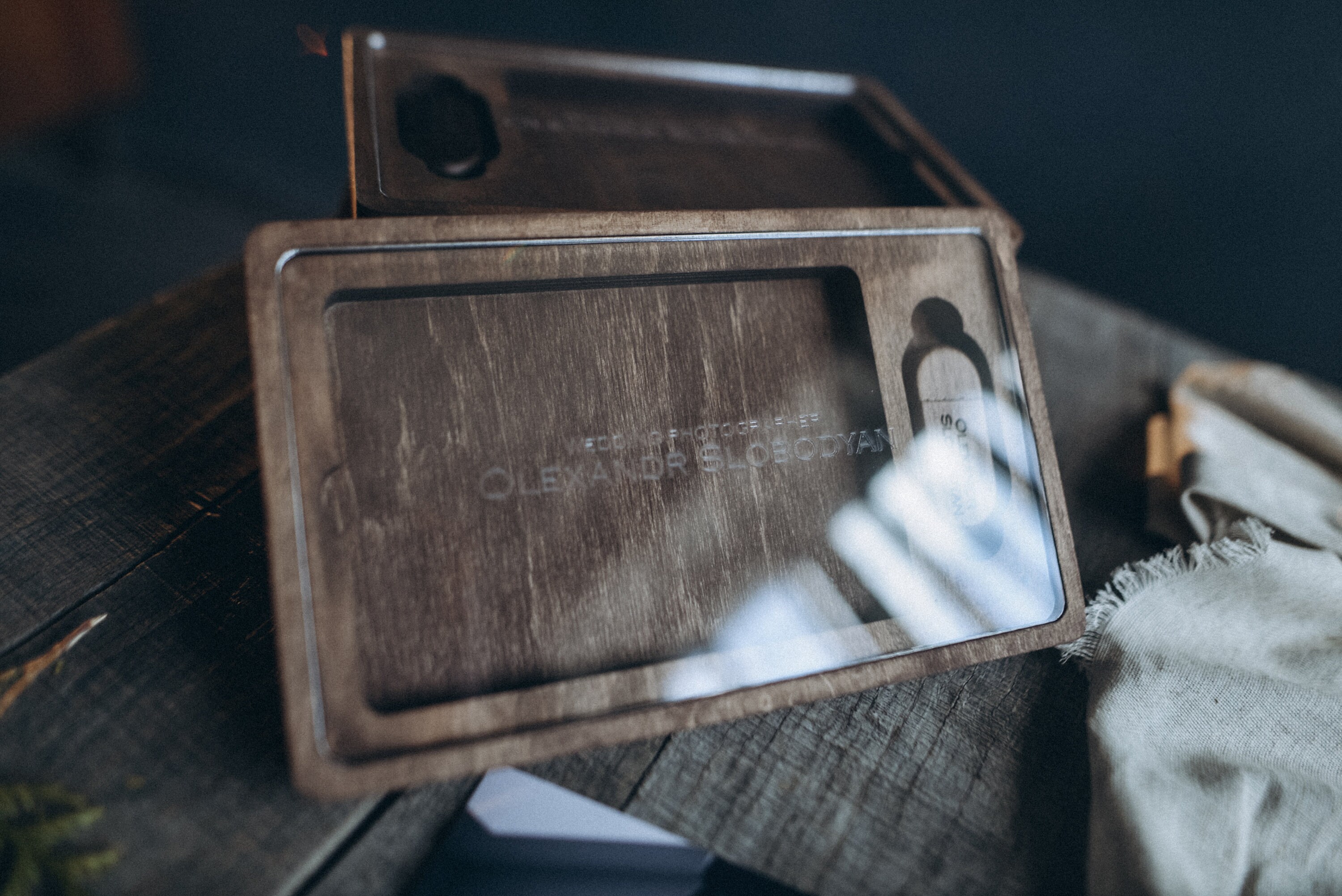 Wooden Photo 4x610x15cm Box With Transparent Cover for | Etsy