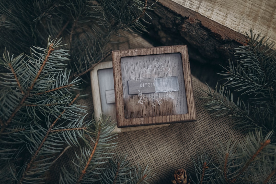 Personalized Wedding Usb Box With a Transparent Lid | Wooden Usb 3.0 ...