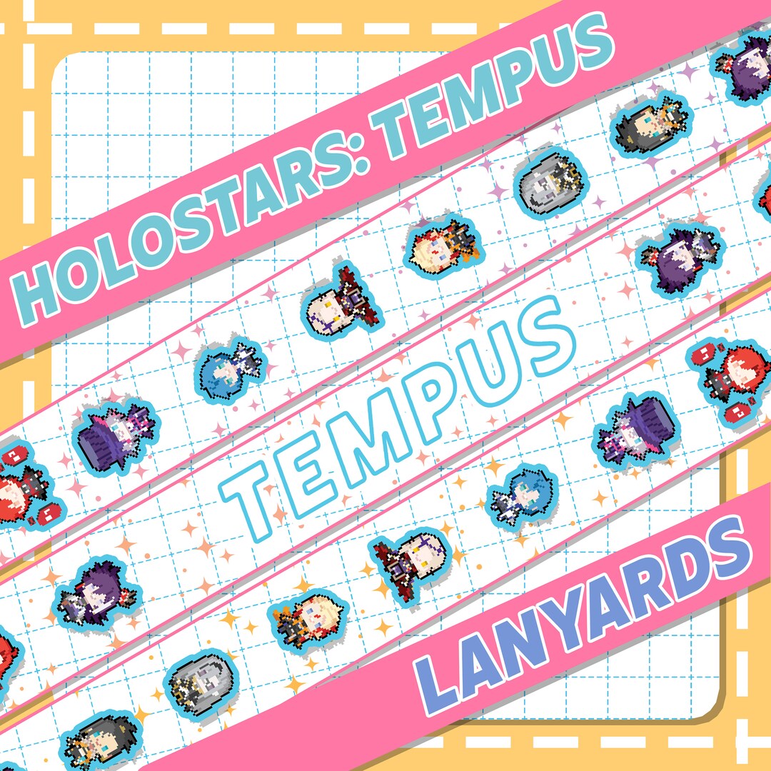 Holo Tempus Pixel Lanyard Holostars ES Altare Magni Vesper - Etsy México