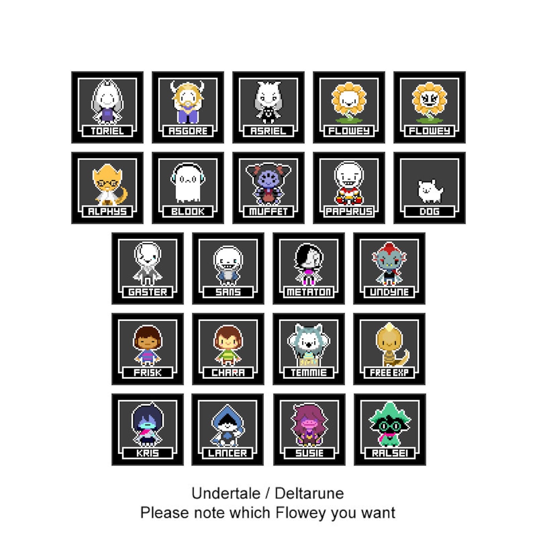 Undertale Deltarune Snap Keychain - Etsy