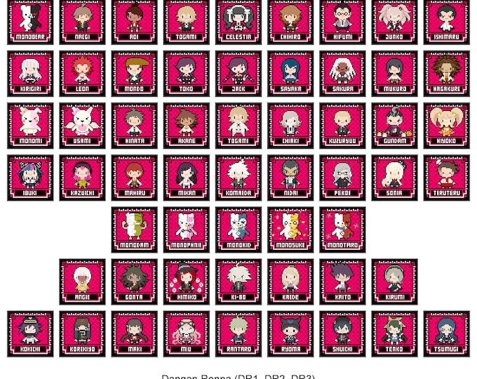 Danganronpa Pixel Sprites, Custom Mini-game Style Poses! Now With ...