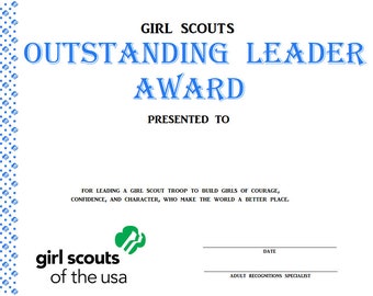 D B J - Girl Scout Law Award Certificates #1-5 - Etsy