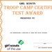 Troop Camp Certified Award Certificates - Etsy