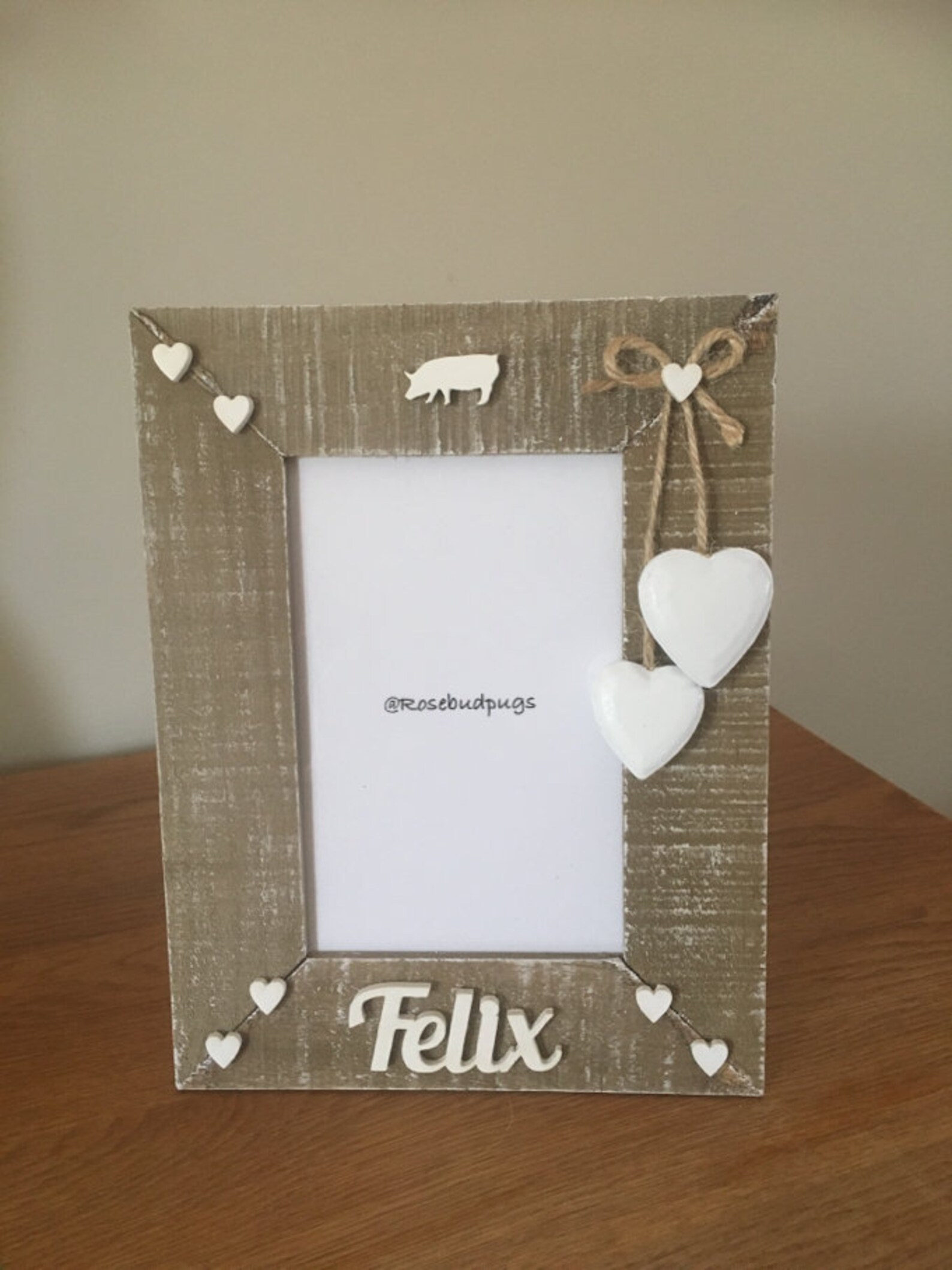 Bespoke Personalised Pig Photo Frame | Etsy