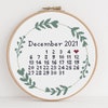 Custom Cross Stitch Calendar Pattern Personalised Wedding Date 2nd ...