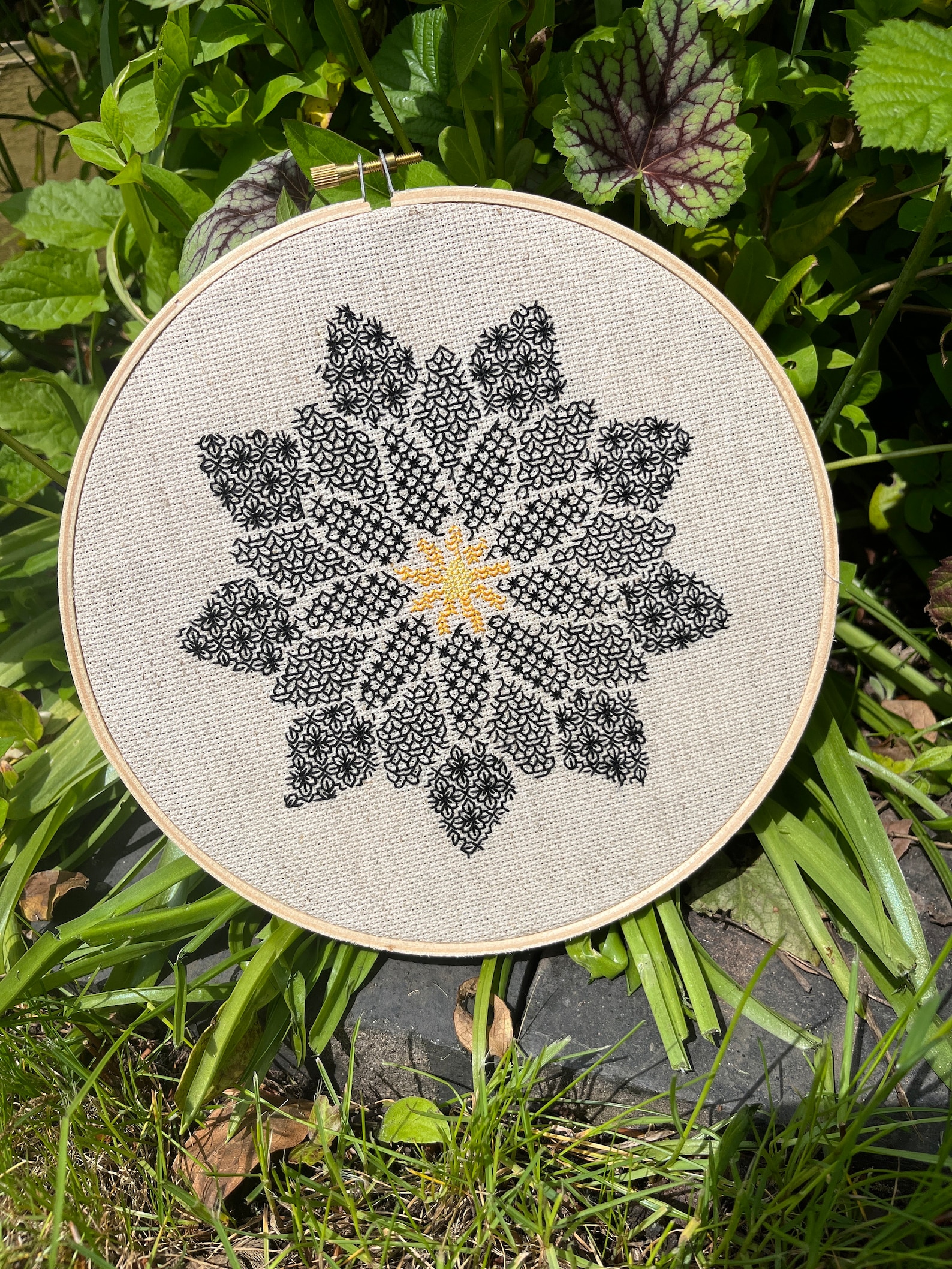 Flower Blackwork Instant Download Pdf Pattern - Etsy