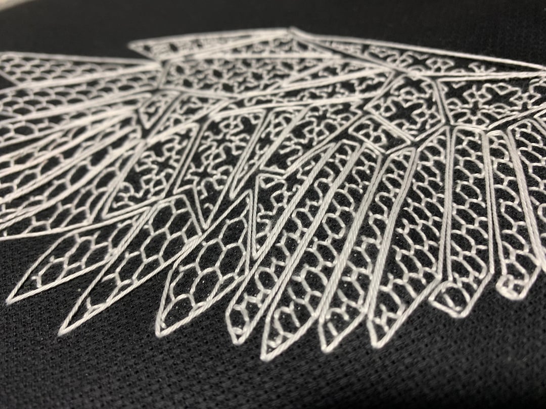 Wings - Blackwork Pattern Pdf Instant Download - Angel Wings ...