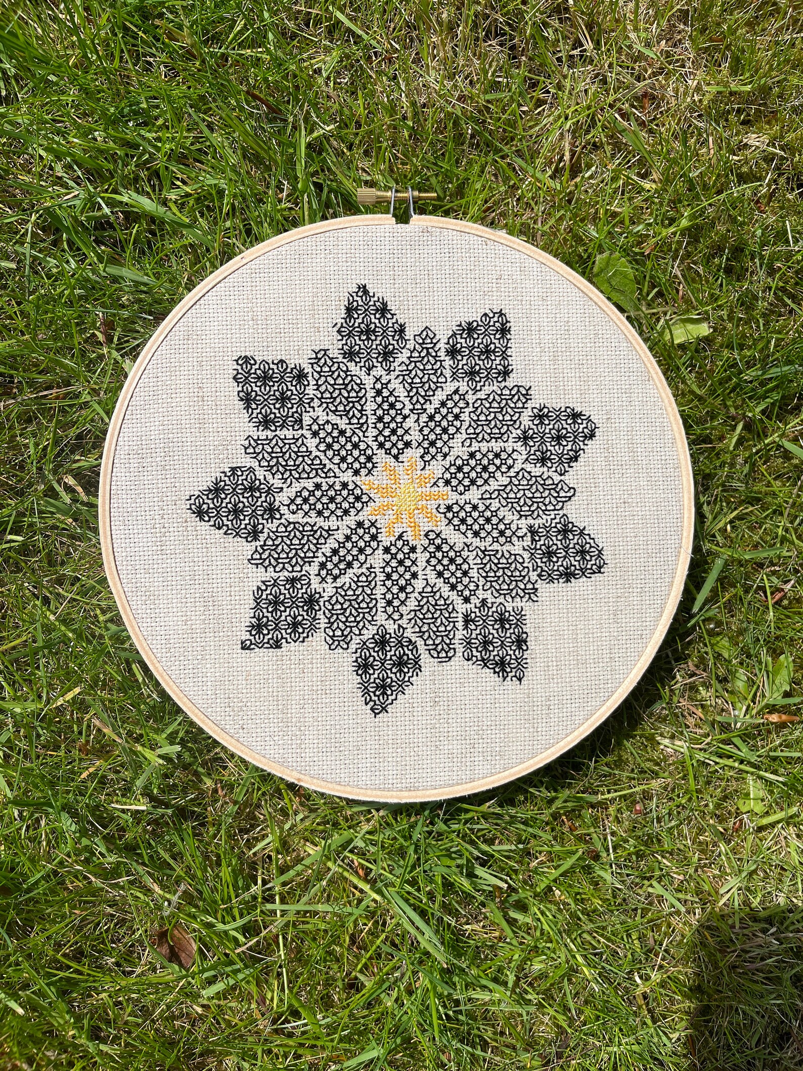 Flower Blackwork Instant Download Pdf Pattern - Etsy