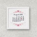 Custom Cross Stitch Calendar Pattern Personalised Wedding Date 2nd ...