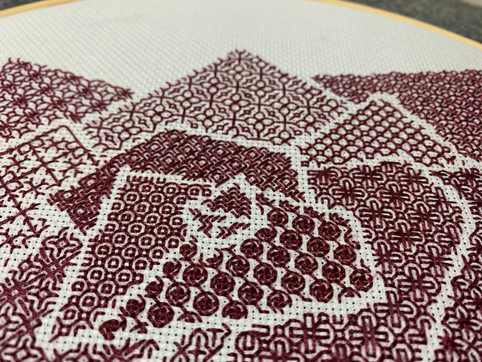 Modern Blackwork Embroidery Rose Pattern - Instant Download - Etsy