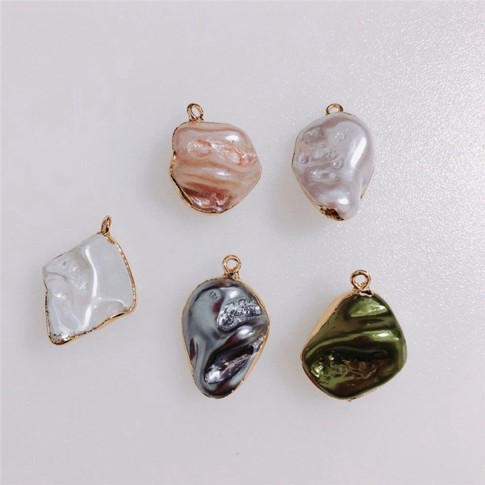 10pcs Baroque Pearls Pendant Charm,irregular Pearl Pendant Jewelry ...