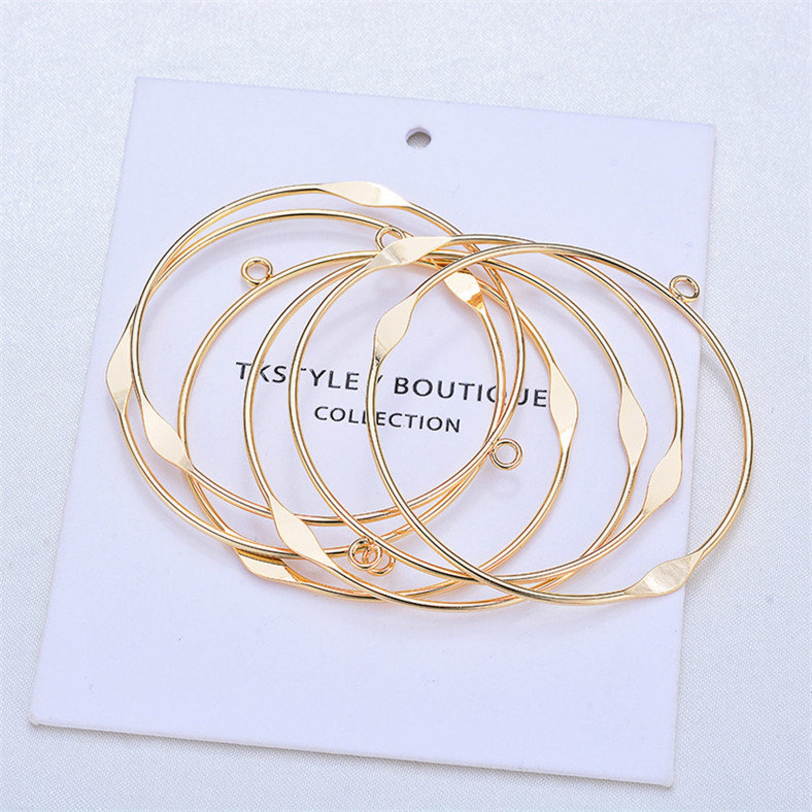 10pcs Large Size Real Gold Plated Brass Circle Pendant Charm,polished ...