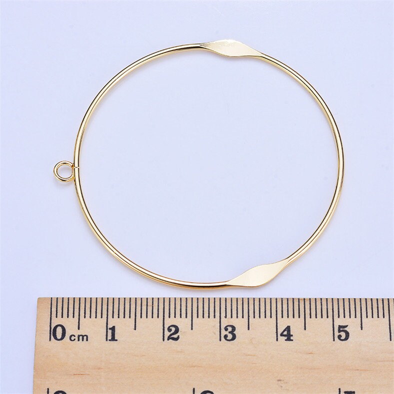 10pcs large Size Real Gold Plated Brass Circle Pendant | Etsy