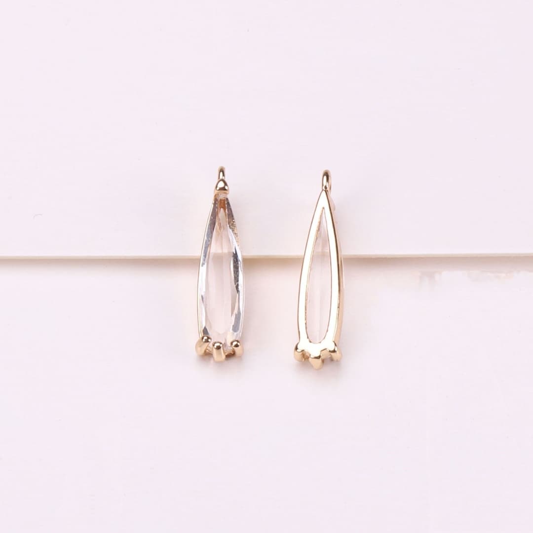 Clear Teardrop Shape Glass Crystal Pendant Charm,water Drop Shape ...