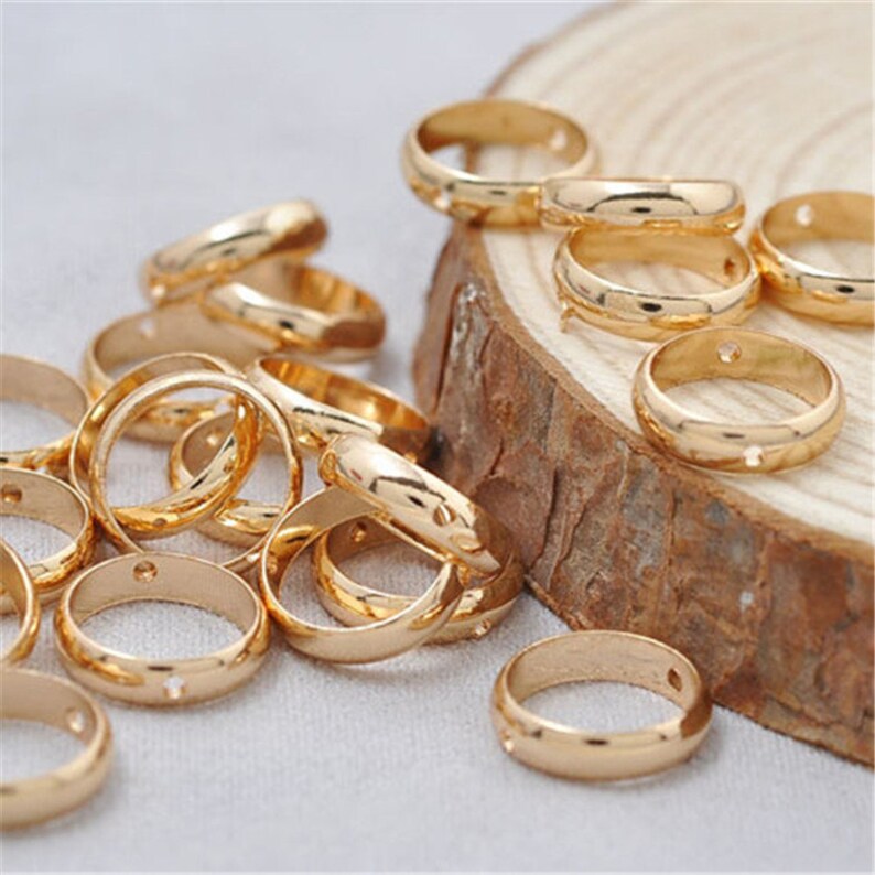 Wholesale 50pcs 24K Real Gold Plated Brass Round Bead Spacer - Etsy