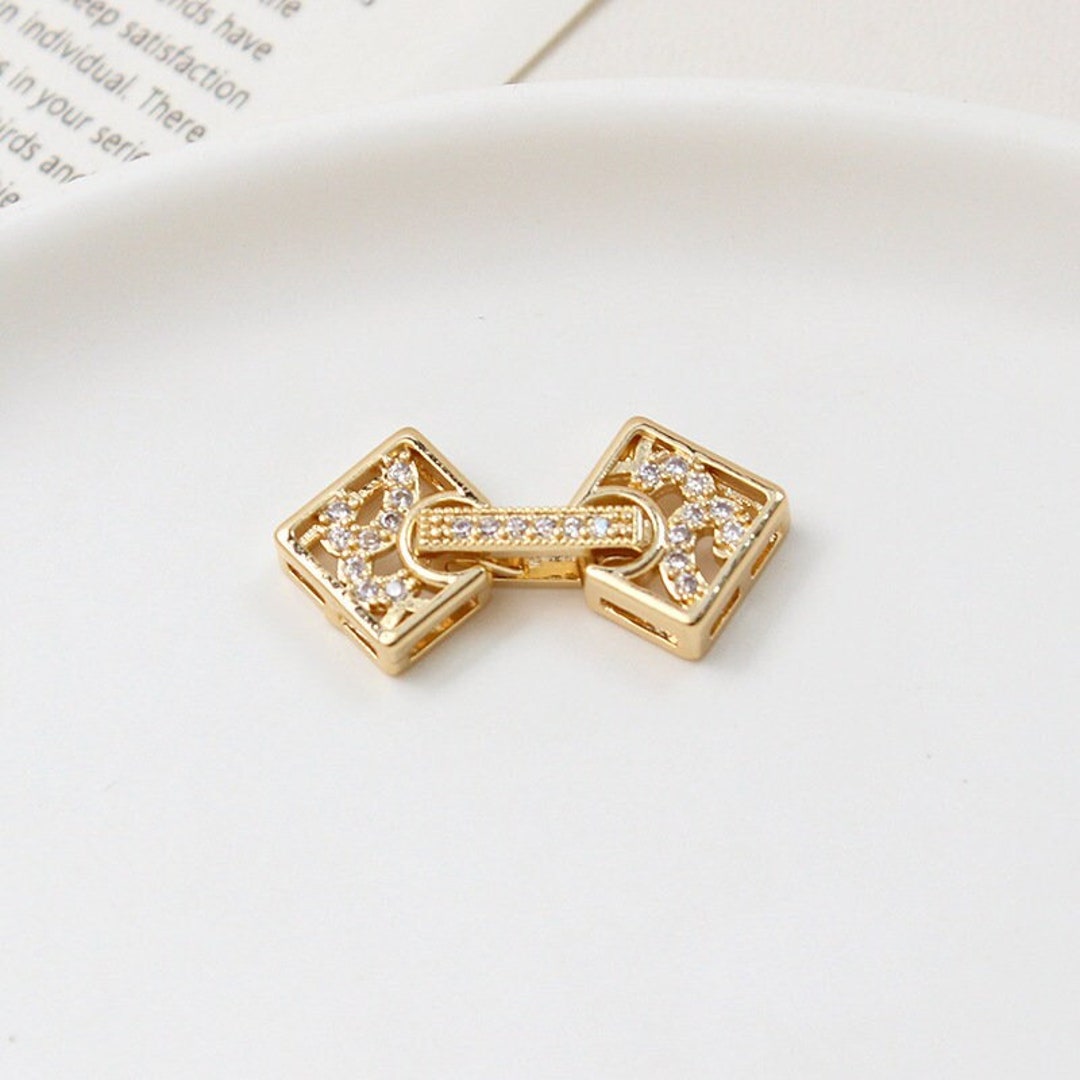 Micro CZ Pave Jewelry Clasps, Gold Clasps for Bracelet Necklace Making Findings Wholesale - Etsy