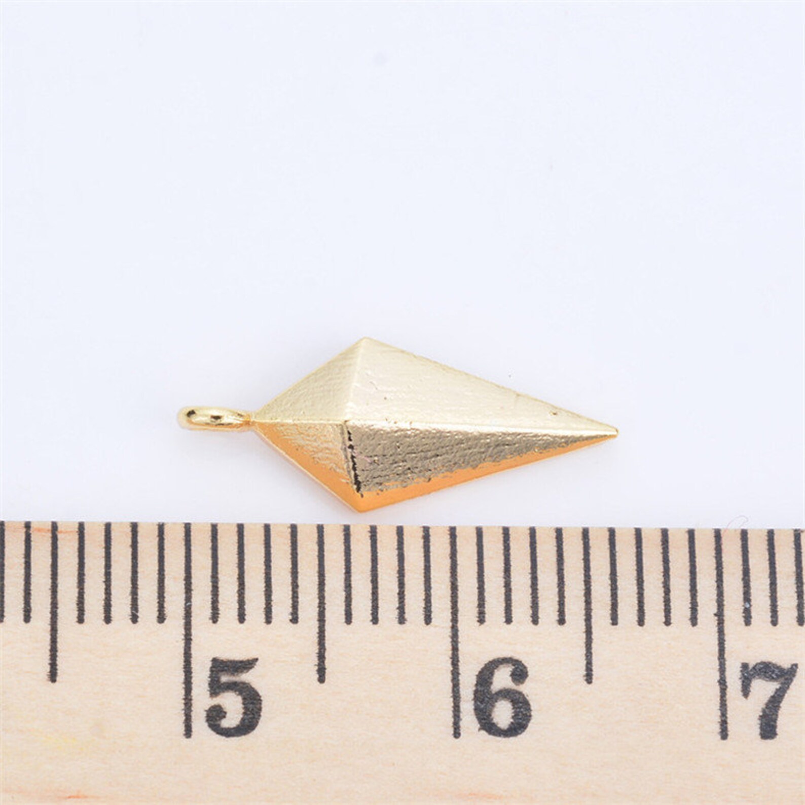 20pcs 24K Real Gold Plated Brass Rhombus Pendant Charmbrass - Etsy