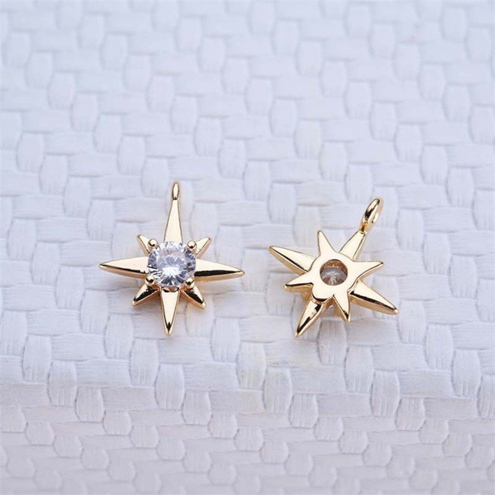 High-quality 10pcs Shiny Clear Zircon Earring Pendant | Etsy