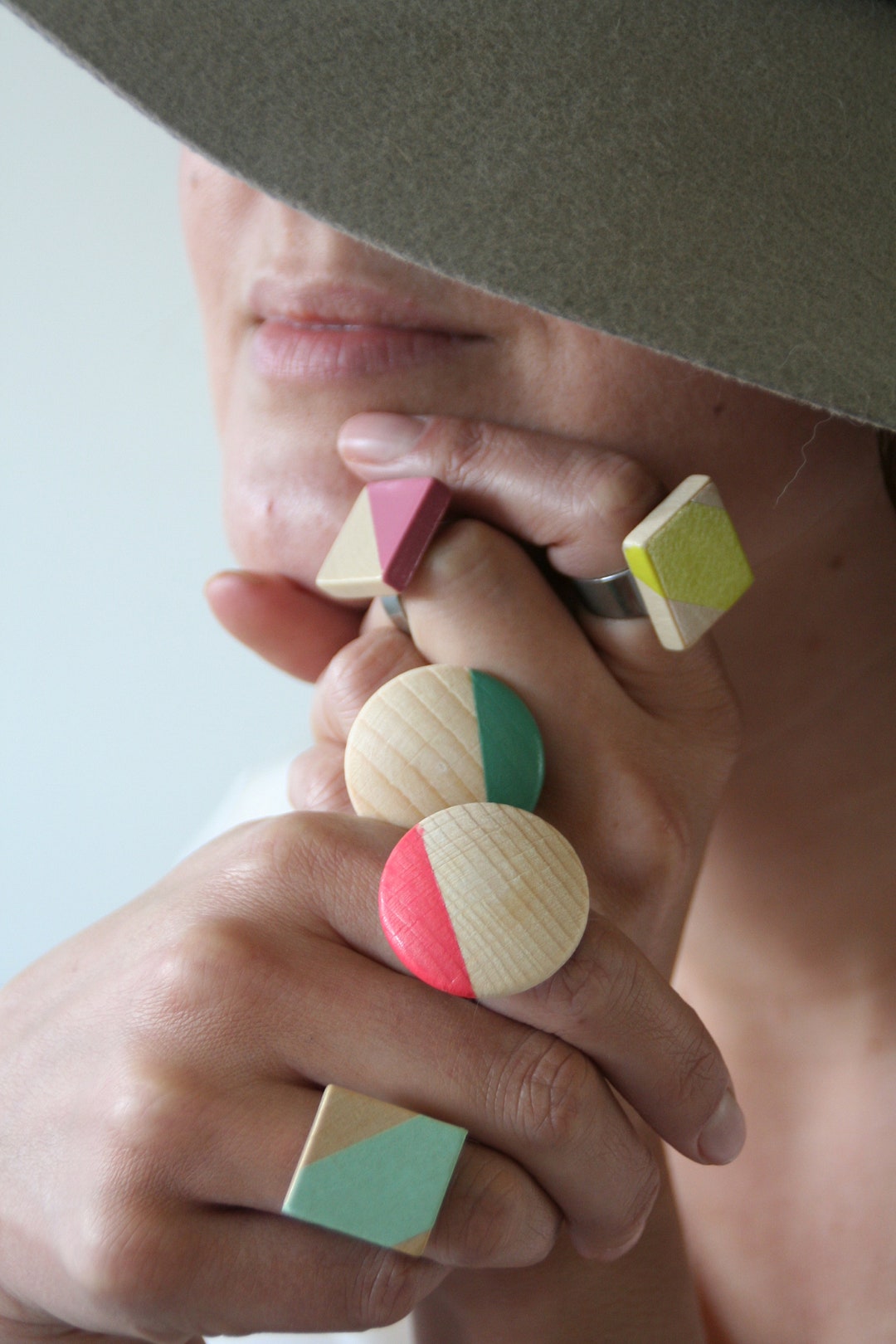 Ring hout, rond, cadeau, verjaardag, dames, kado, vriendschap, vriendin ...