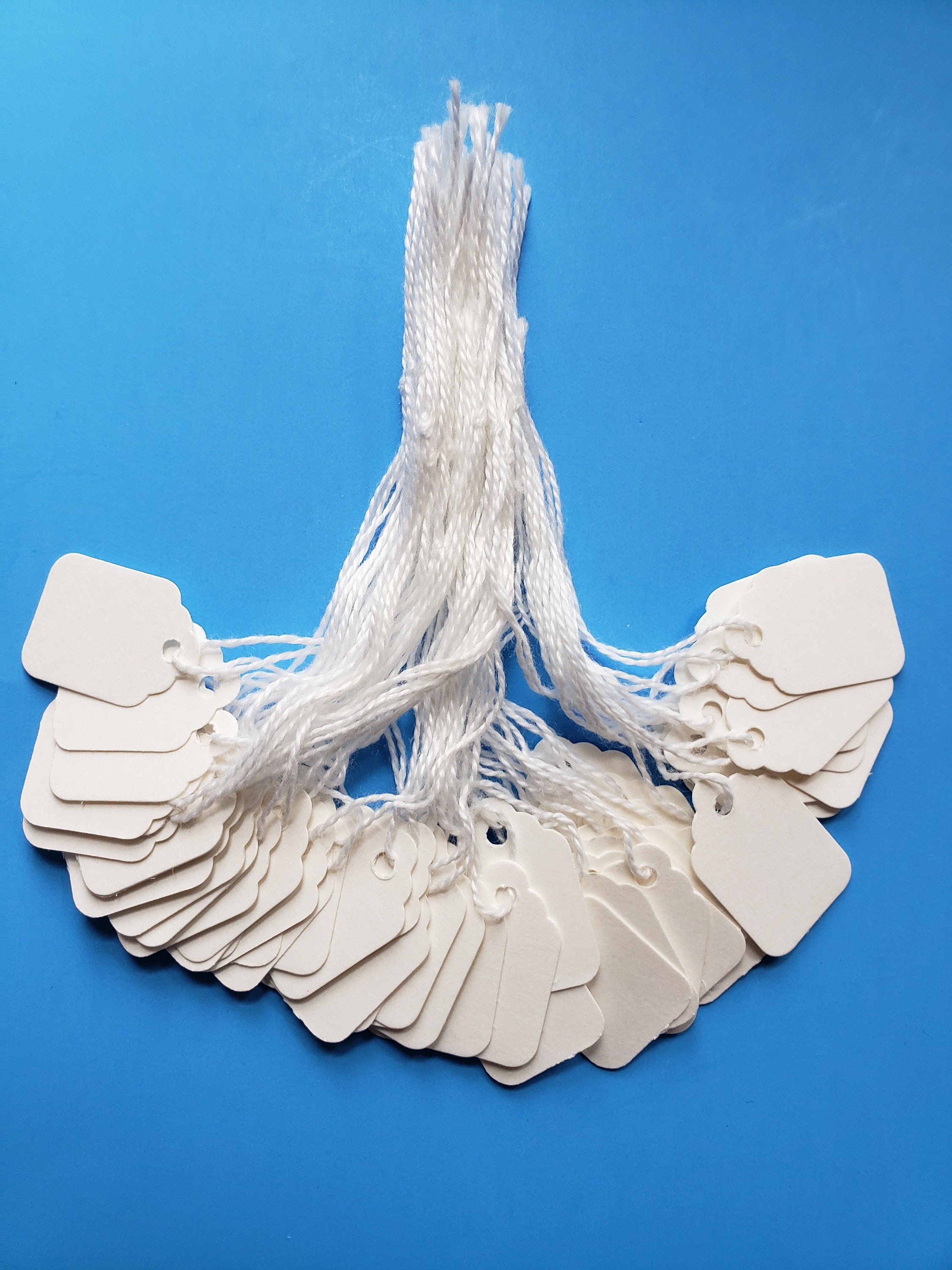 Blank White Merchandise Price Tags Size 1 2 3 4 5 - Etsy