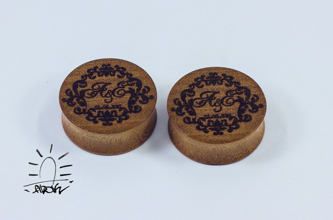 Custom Plugs, Monogrammed Plugs, Plugs for Couples, Personalized Plugs ...